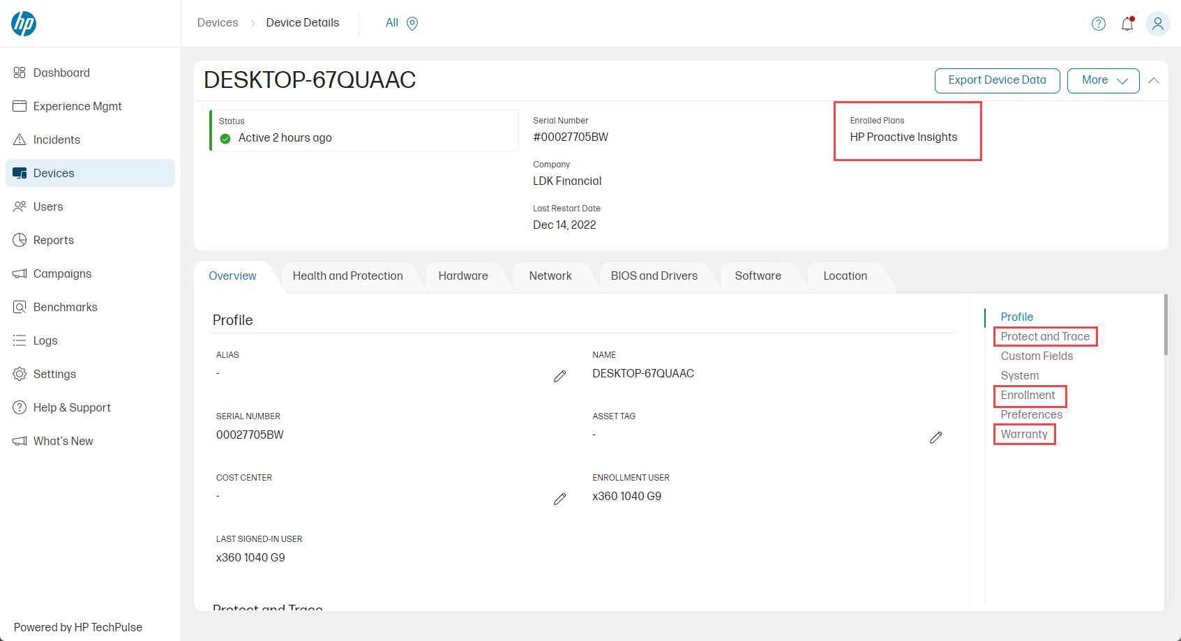Knowledge Base - HP TechPulse Platform Help and Support for Services