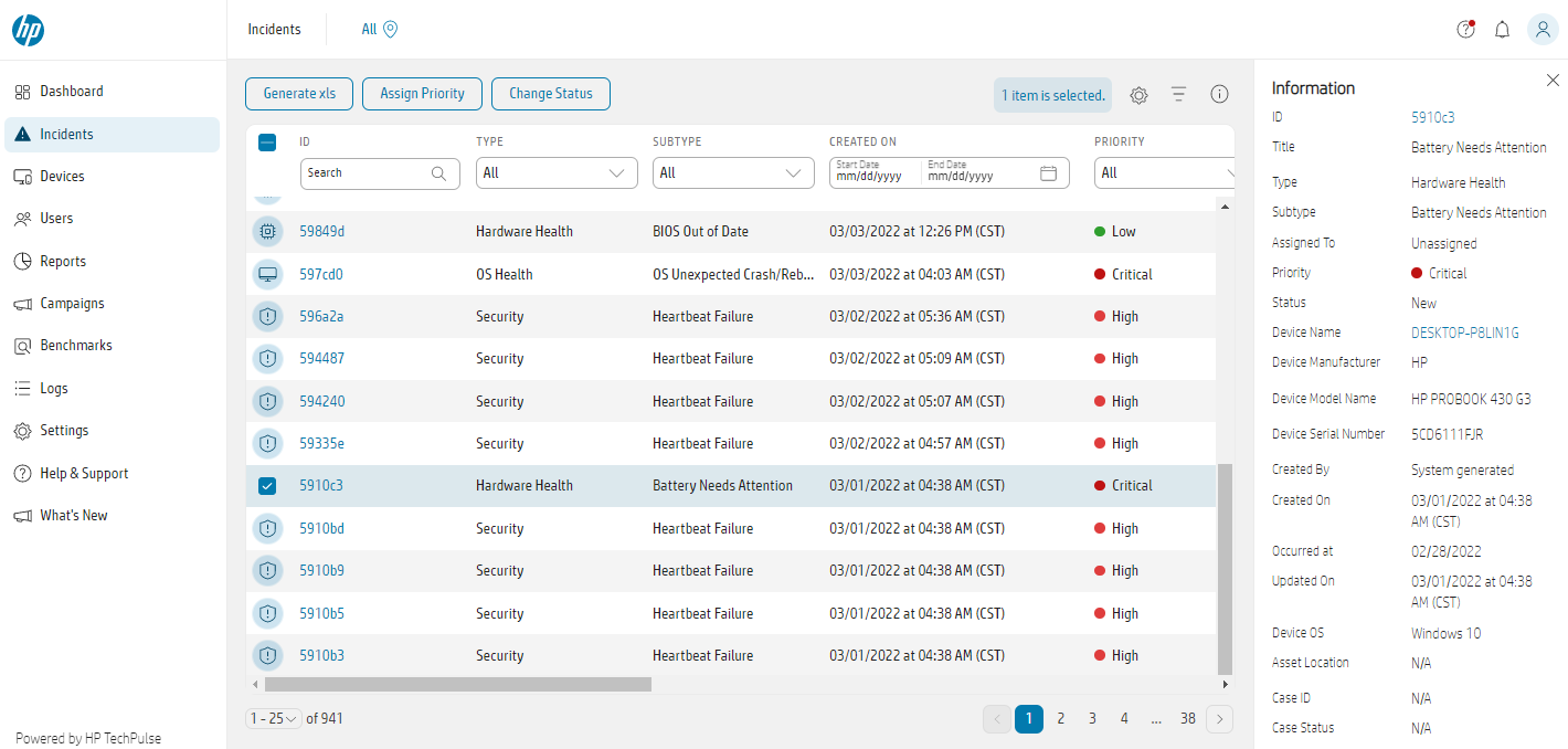 Knowledge Base - HP TechPulse Platform Help and Support for Services